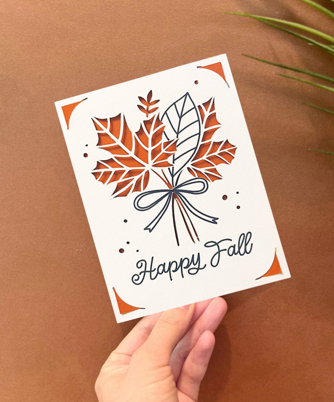 Happy Fall Card Svg, Autumn Cricut Joy, Instant Digital Download ...