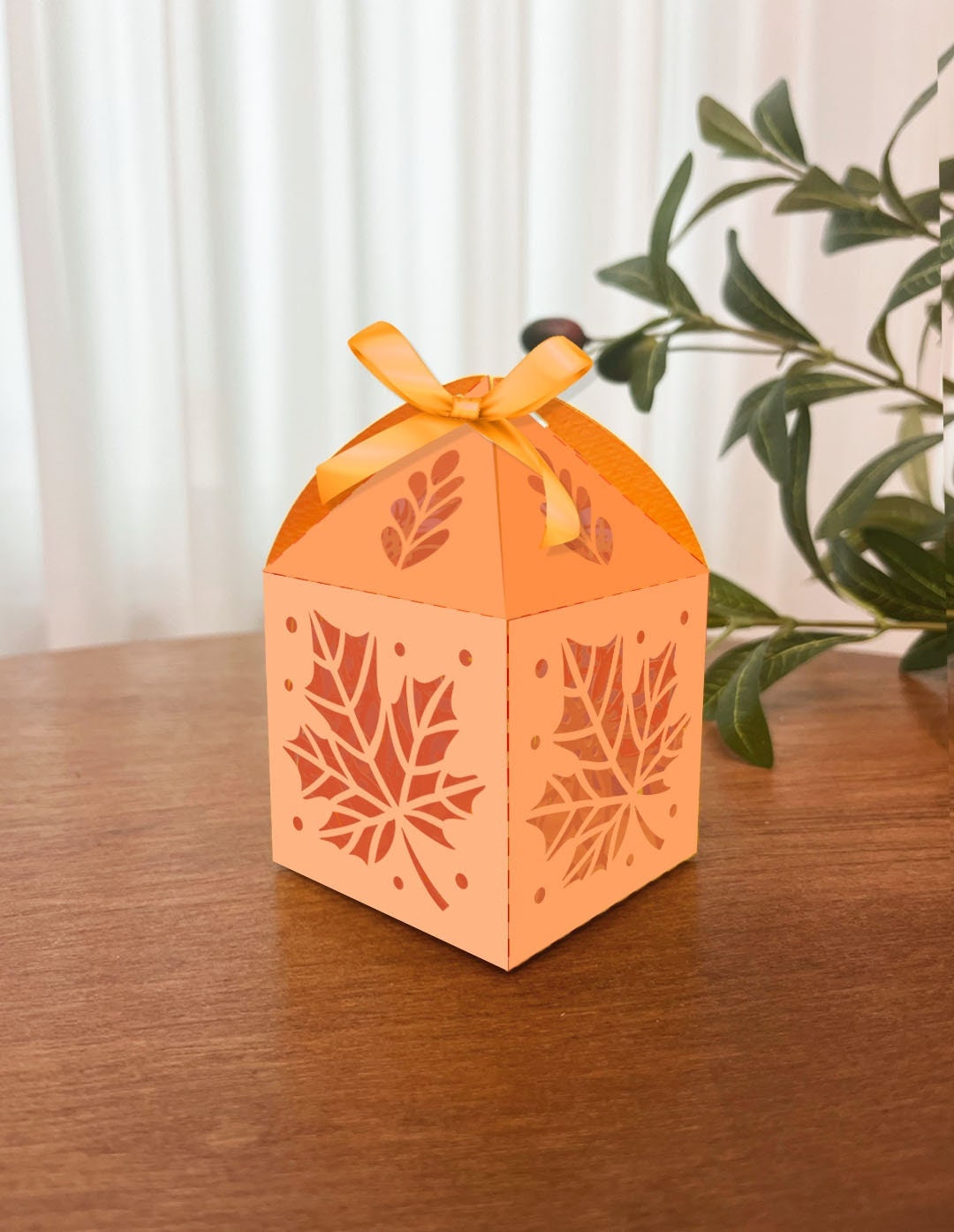 Fall Favor Box Svg, Maple Leaf Box Svg, Fall Wedding Box Svg. Instant ...