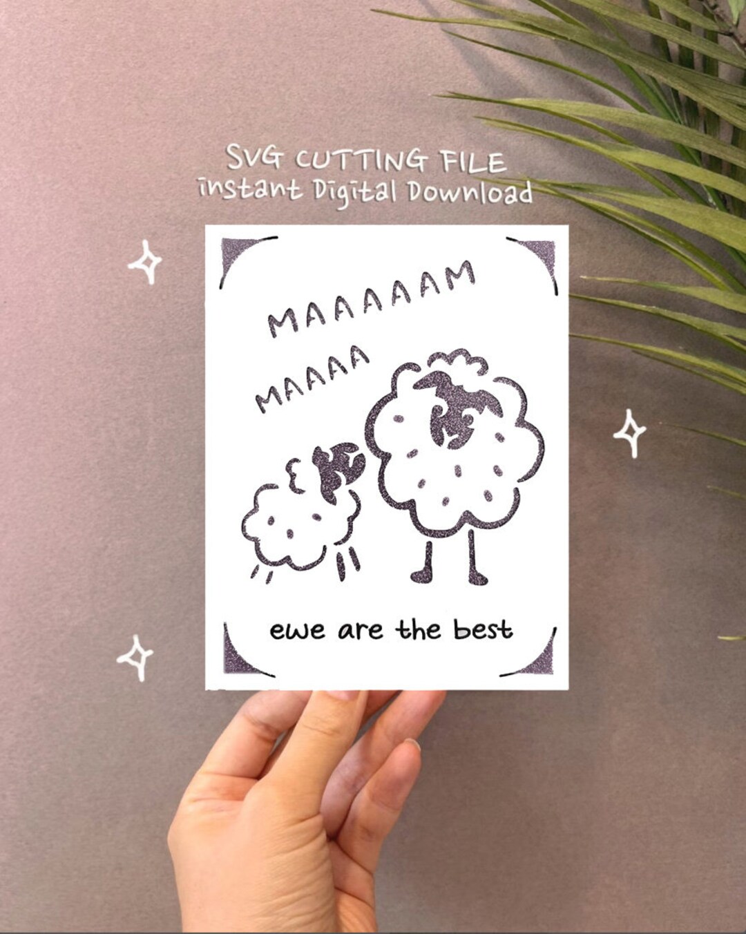 Sheep Mother Card Svg, Mother’s Day Card Svg, Funny Mother’s Day Card ...