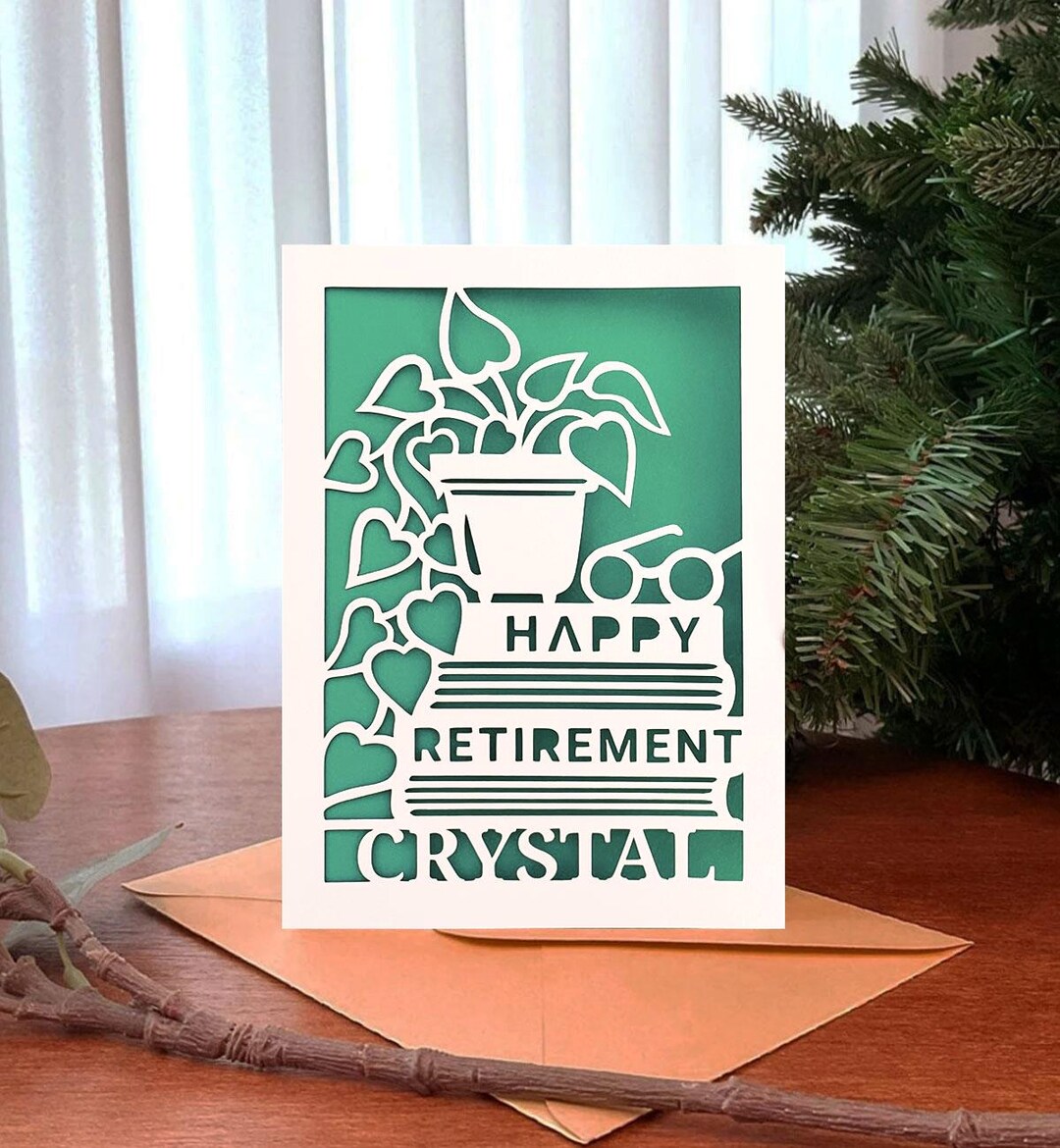 Happy Retirement Card SVG, Cricut Retirement Card, Retirement Cut Files ...