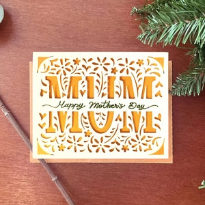 Mum Mother's Day Card SVG: Cricut Joy Template (digital Download) - Etsy