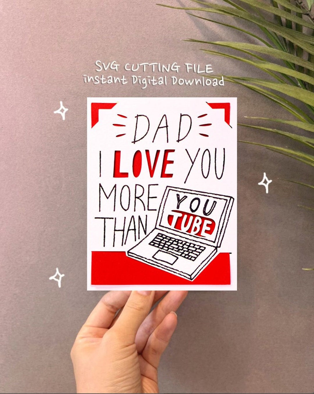 Funny Fathers Day Card Svg, Dad Card Cricut Joy , Fun Dad Card Svg, Cut ...