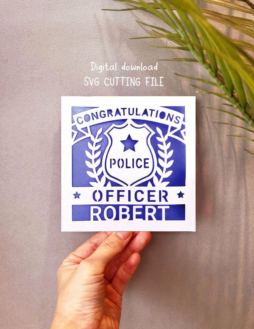 Personalised Police Graduation Card Svg, Police Congratulations Cricut ...