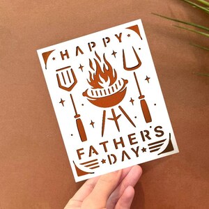 BBQ Fathers Day Card Svg, Father's Day Card Funny Cricut, Cricut Joy ...