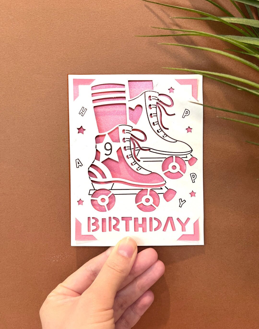 Roller Skate Card Svg, Roller Skate Card Cricut, Personalised Age ...