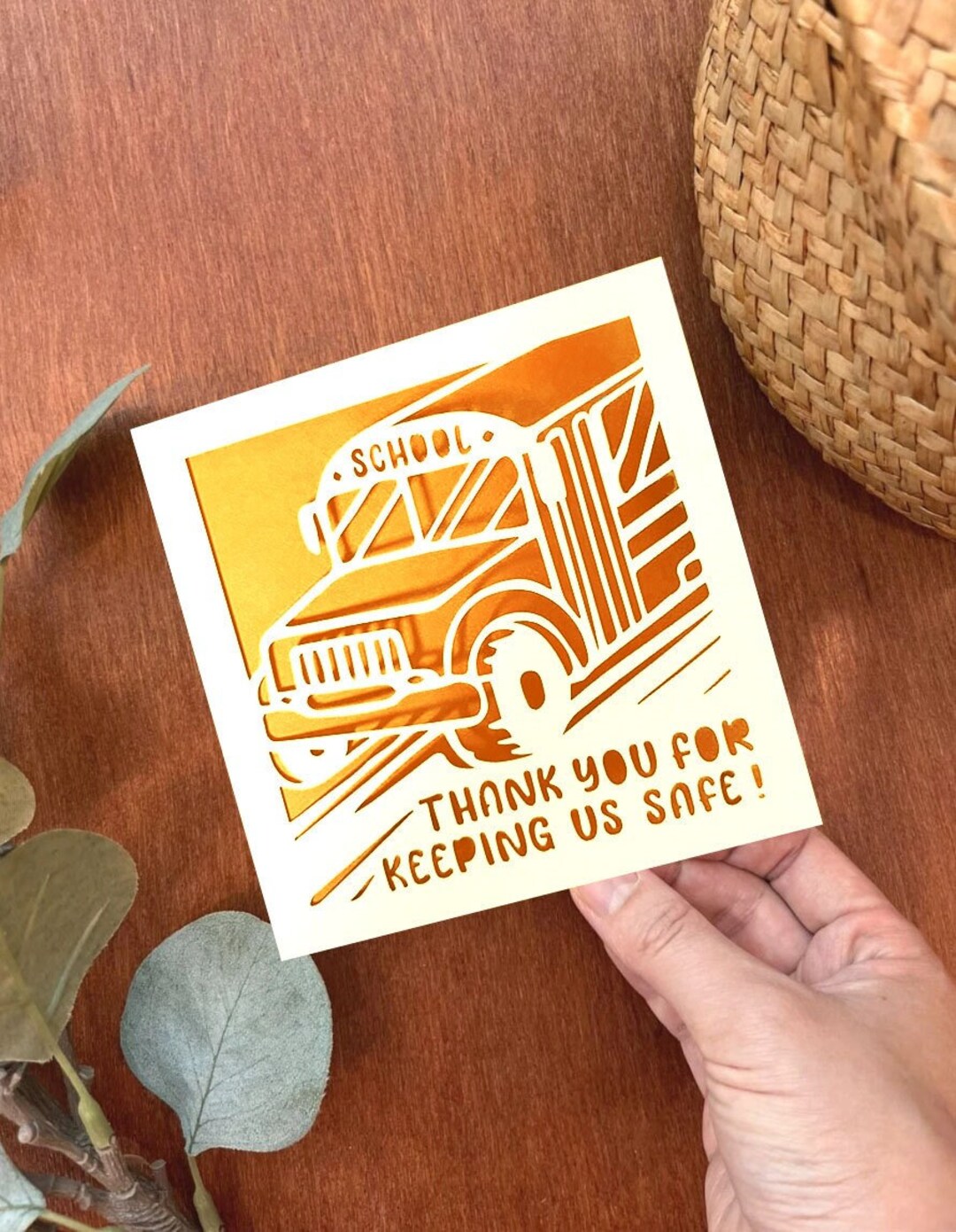 Bus Driver Thank You Card Svg, Teacher Appreciation Card Svg, School ...