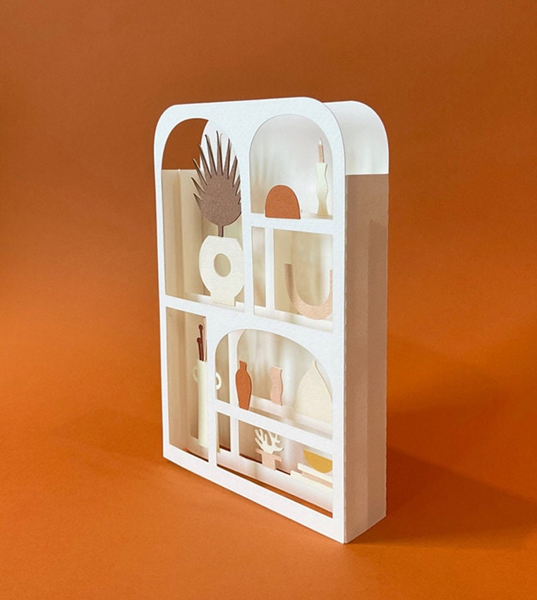 Unique Paper Cut Paper Room Decor Paper Craft card - Etsy