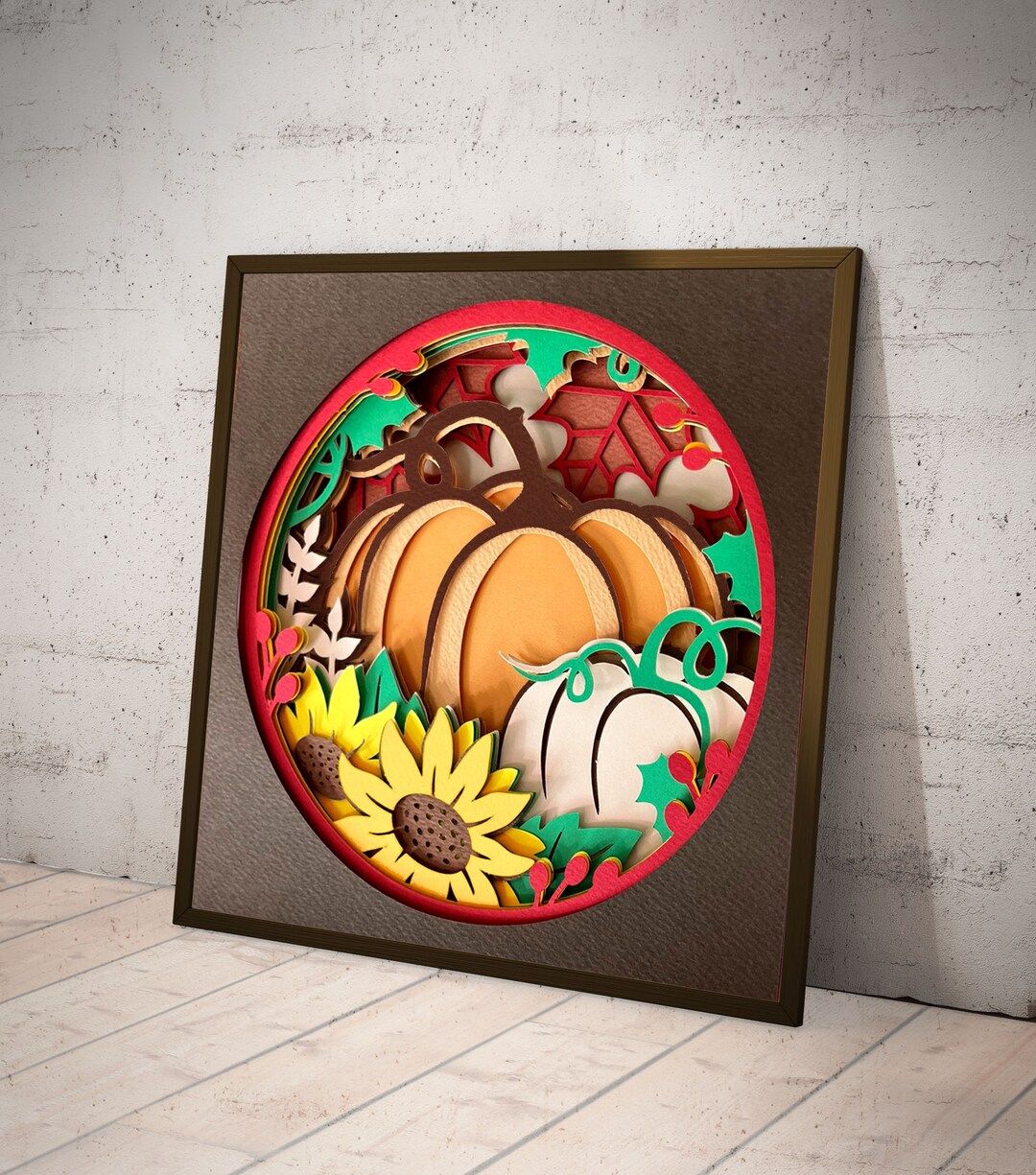Fall Shadow Box Svg, Halloween SVG Cut File , Fall Svg, Instant Digital ...