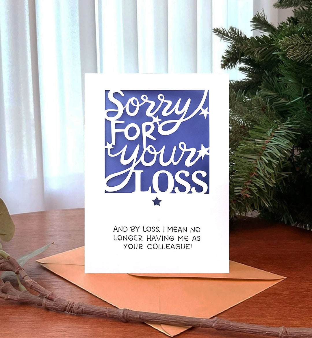 Funny New Job Leaving Card Svg, Goodbye Coworkers Card Svg, Leaving Job ...