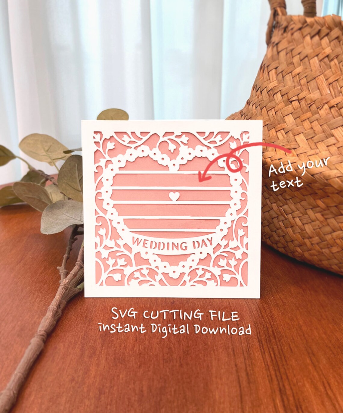 SVG Wedding Card Personalised Wedding Card Svg Marriage - Etsy