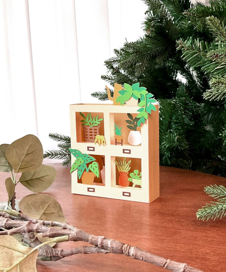 Plant Pop up Box Card Template SVG Bundle (digital Download) - Etsy