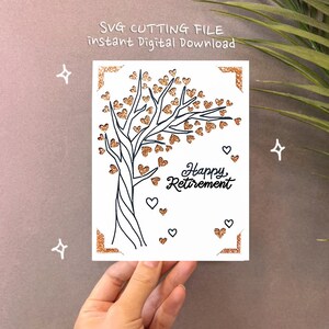 Retirement Card Svg, Papercut Retirement, File for Cricut, Digital ...