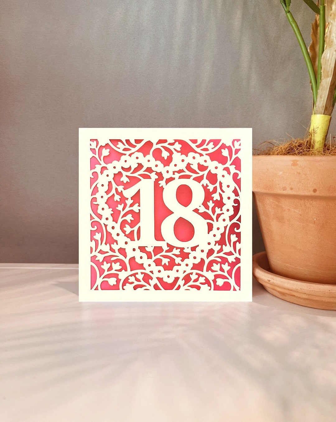 Age 18 Card Svg, 18th Birthday Card Cricut, 18th Anniversary Card Svg ...