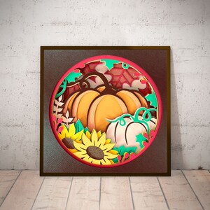 Fall Shadow Box Svg, Halloween SVG Cut File , Fall Svg, Instant Digital ...