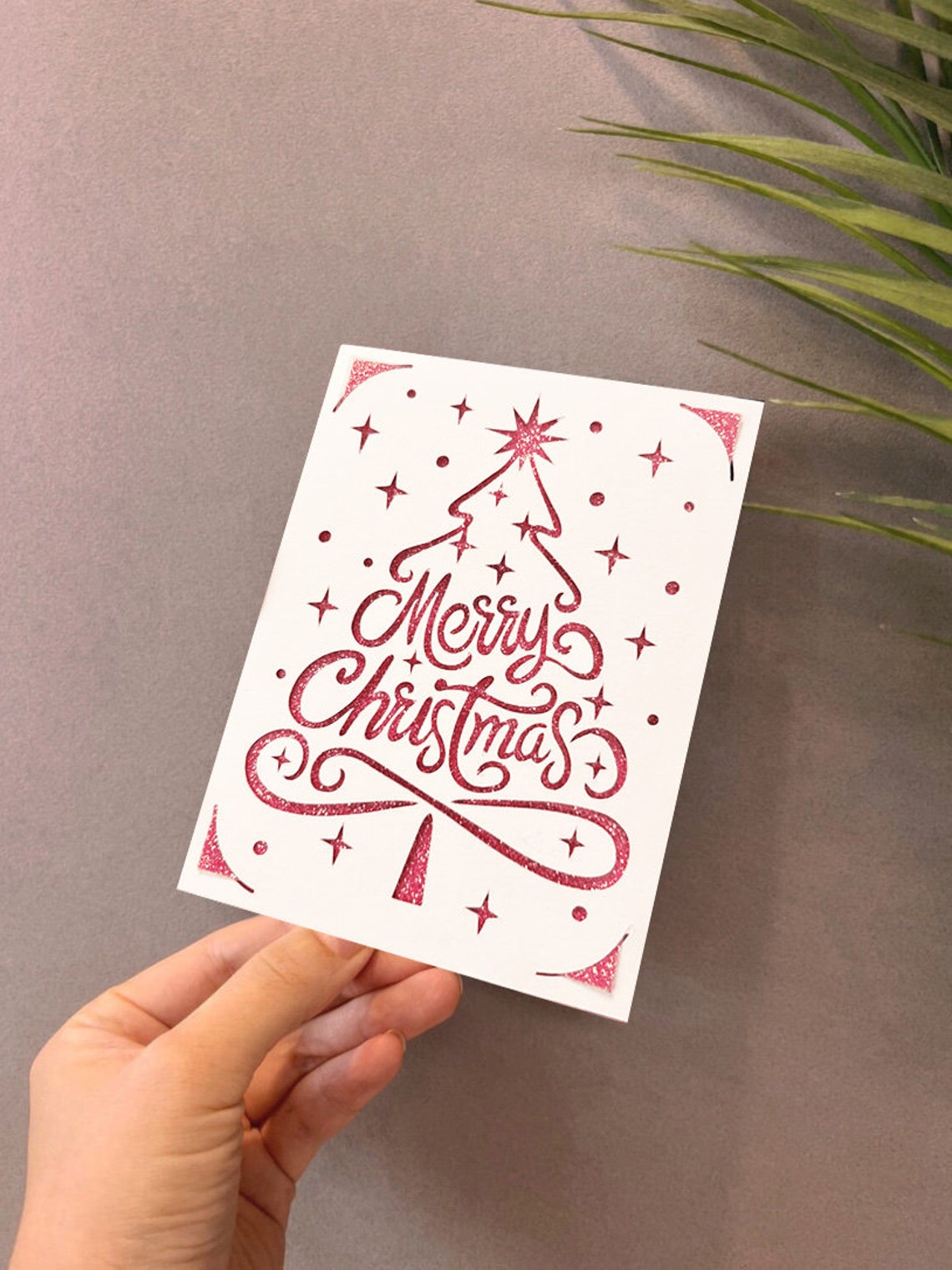 Christmas Tree Card SVG: Cricut Joy Template (digital Download) - Etsy