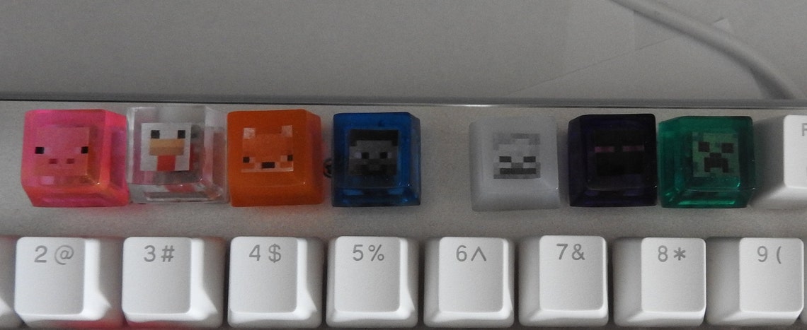 Minecraft Resin Keycaps | Etsy