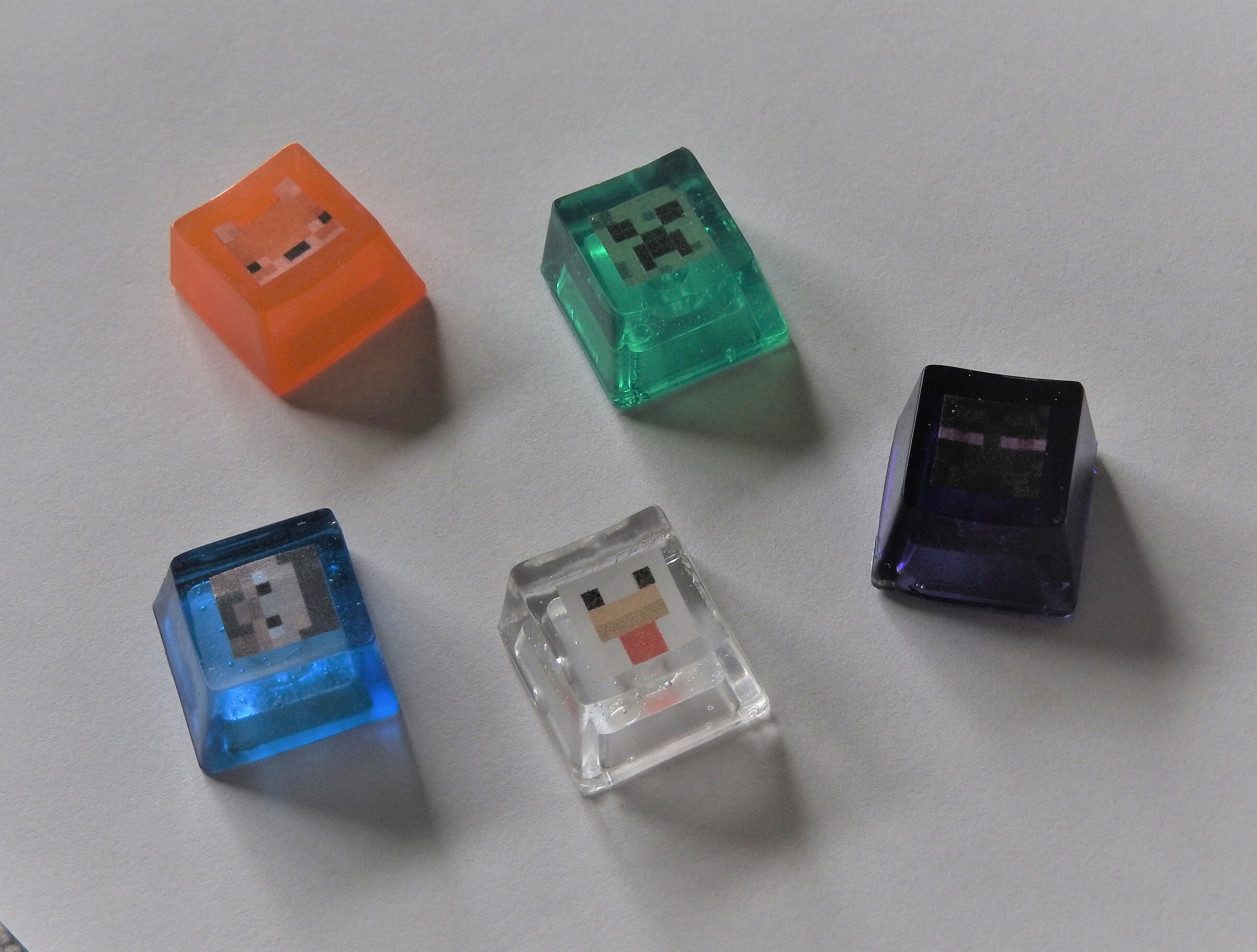 Minecraft Resin Keycaps | Etsy