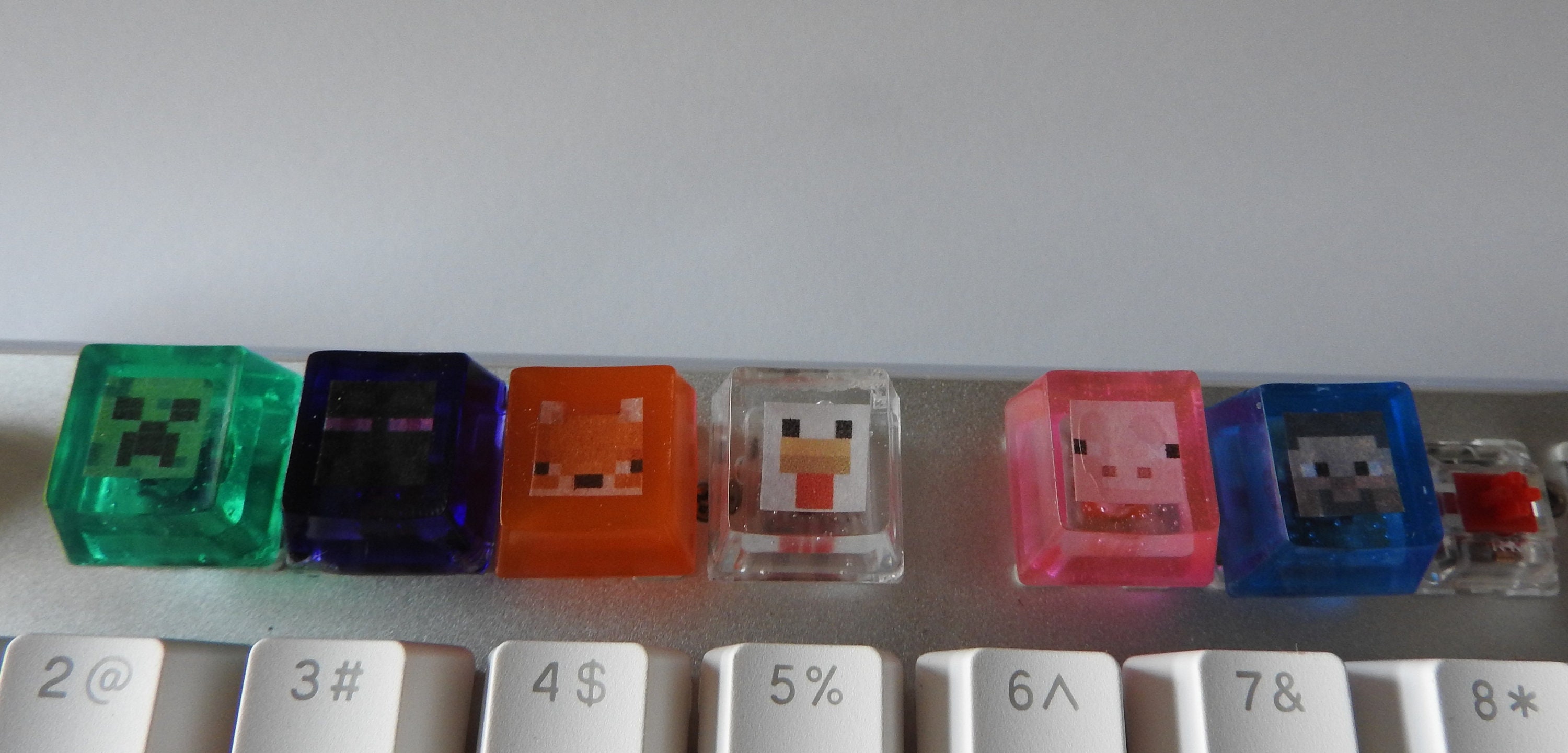Minecraft Resin Keycaps | Etsy