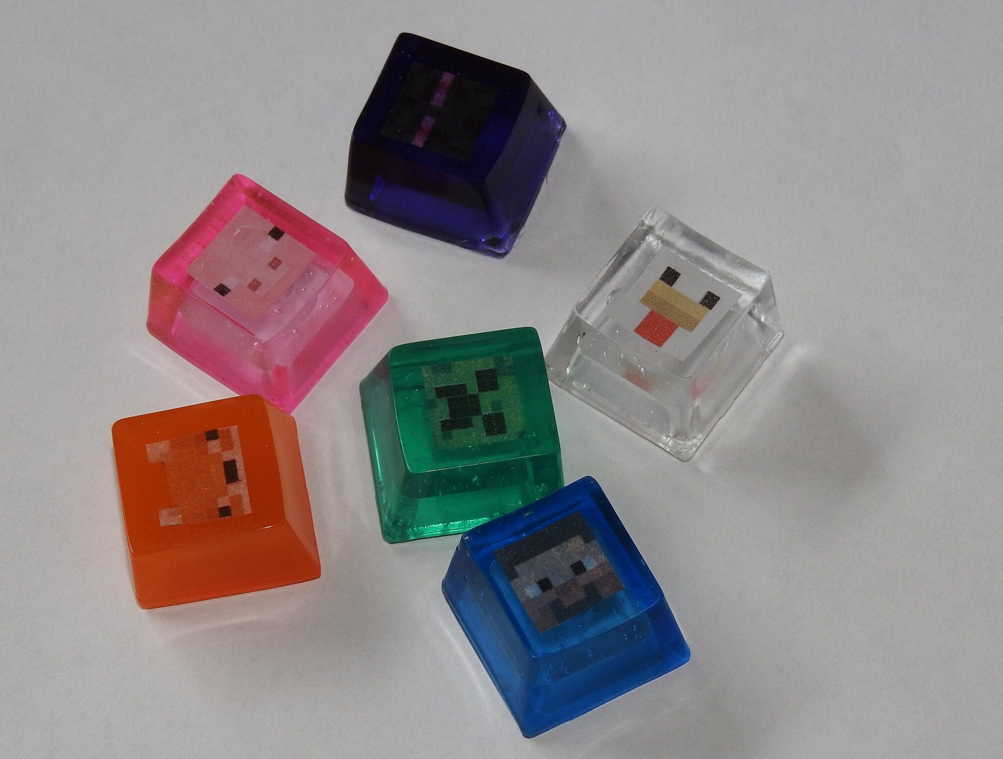 Minecraft Resin Keycaps | Etsy Canada