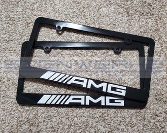 License Plate Frame Amg - Etsy