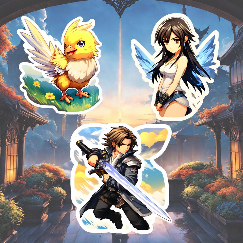 Final Fantasy Viii PNG Sticker Pack of 10 10 Ffviii Designs Digital ...