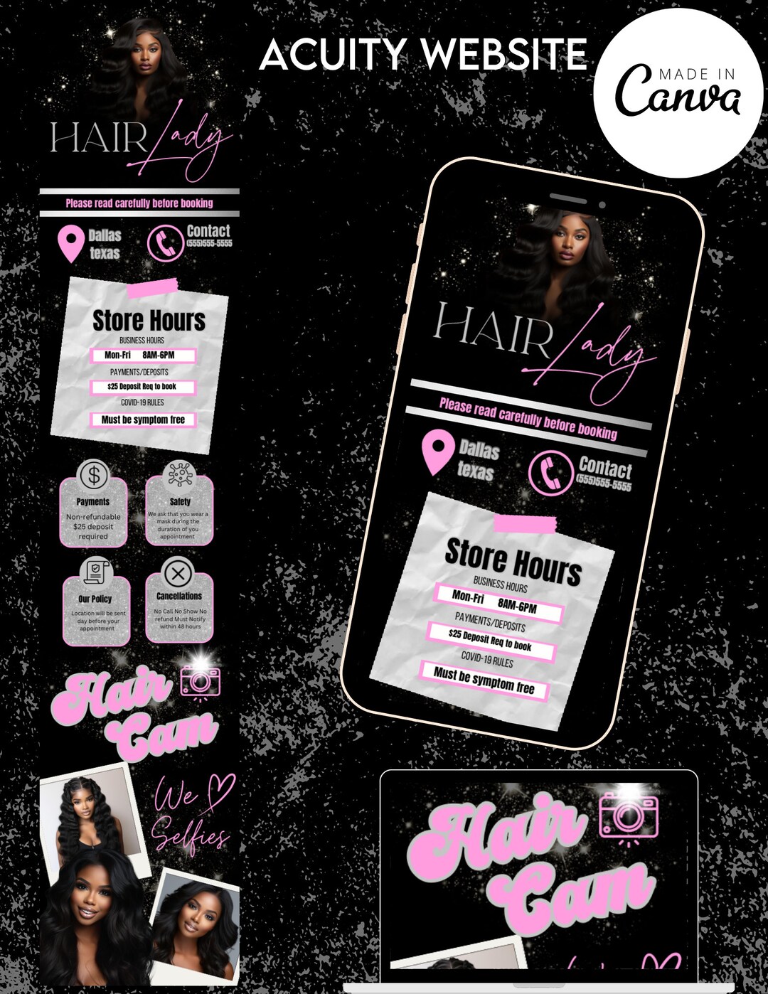 Editable Acuity Template - Etsy