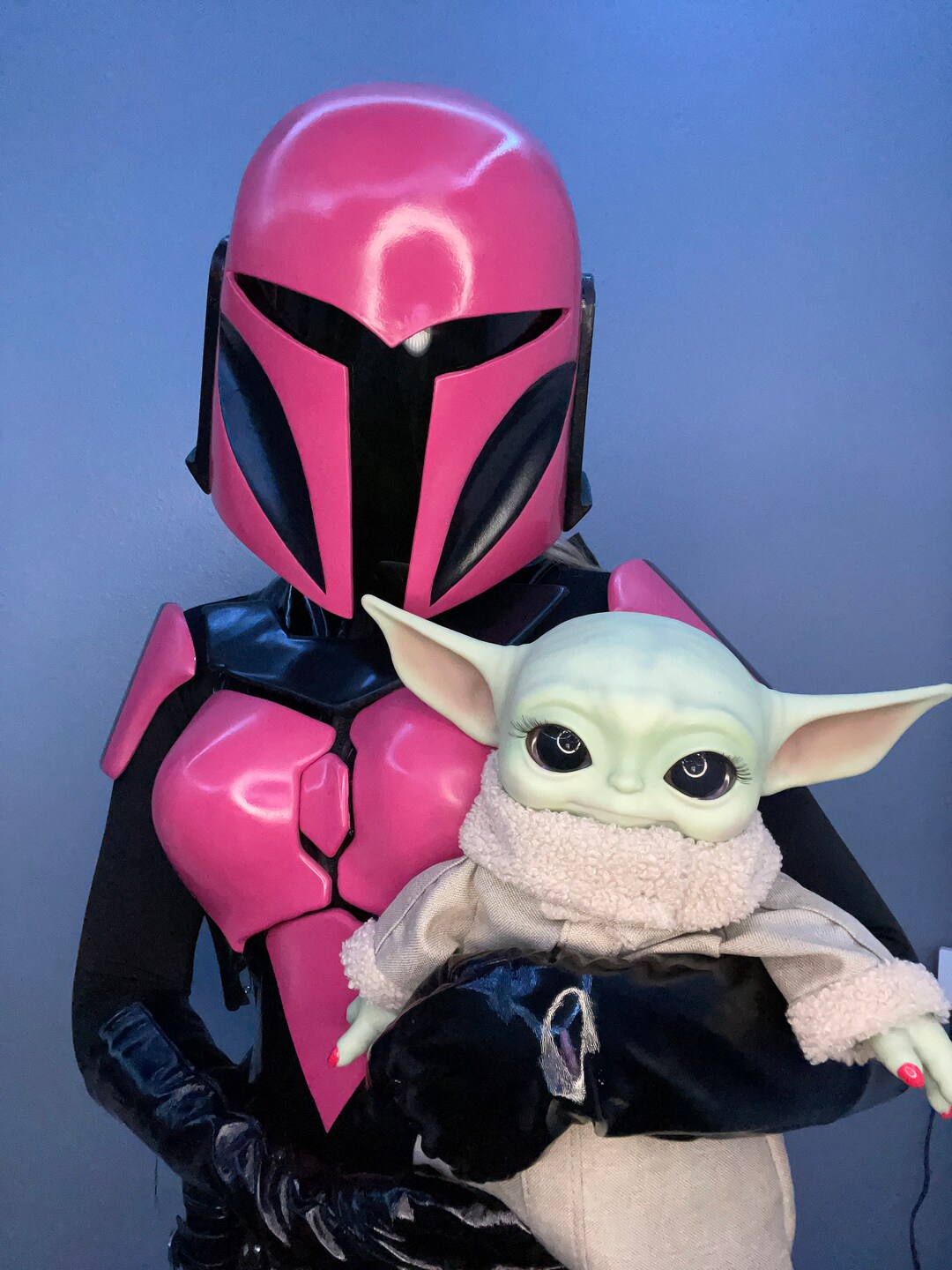 Autographed Pic of Pink Mando With the Child - Etsy