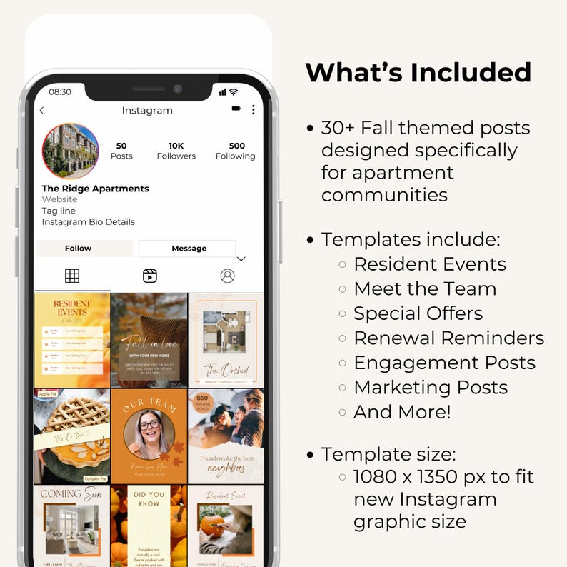 30 Fall Social Media Post Templates for Apartment Communities ...