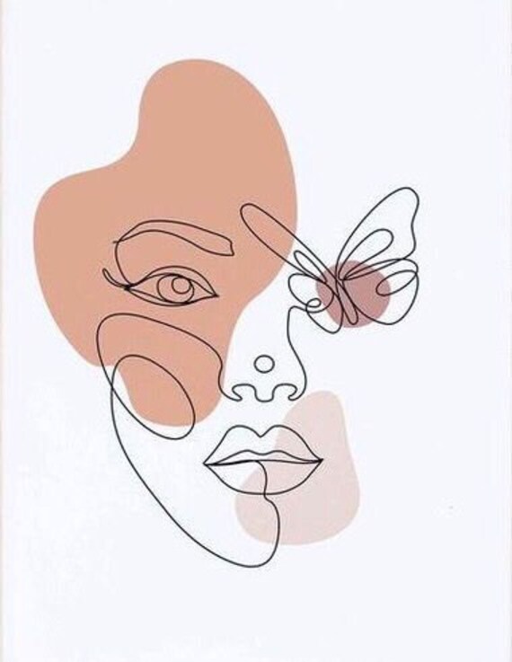 Design for Machine Embroidery Face. Scheme of Embroidery Face. | Etsy