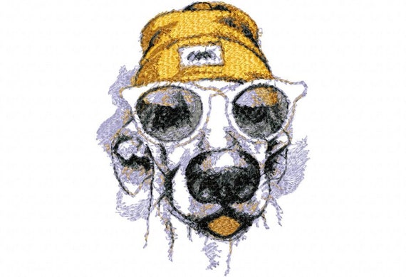 Dog Machine Embroidery Design Dog Embroidery Dog Design | Etsy