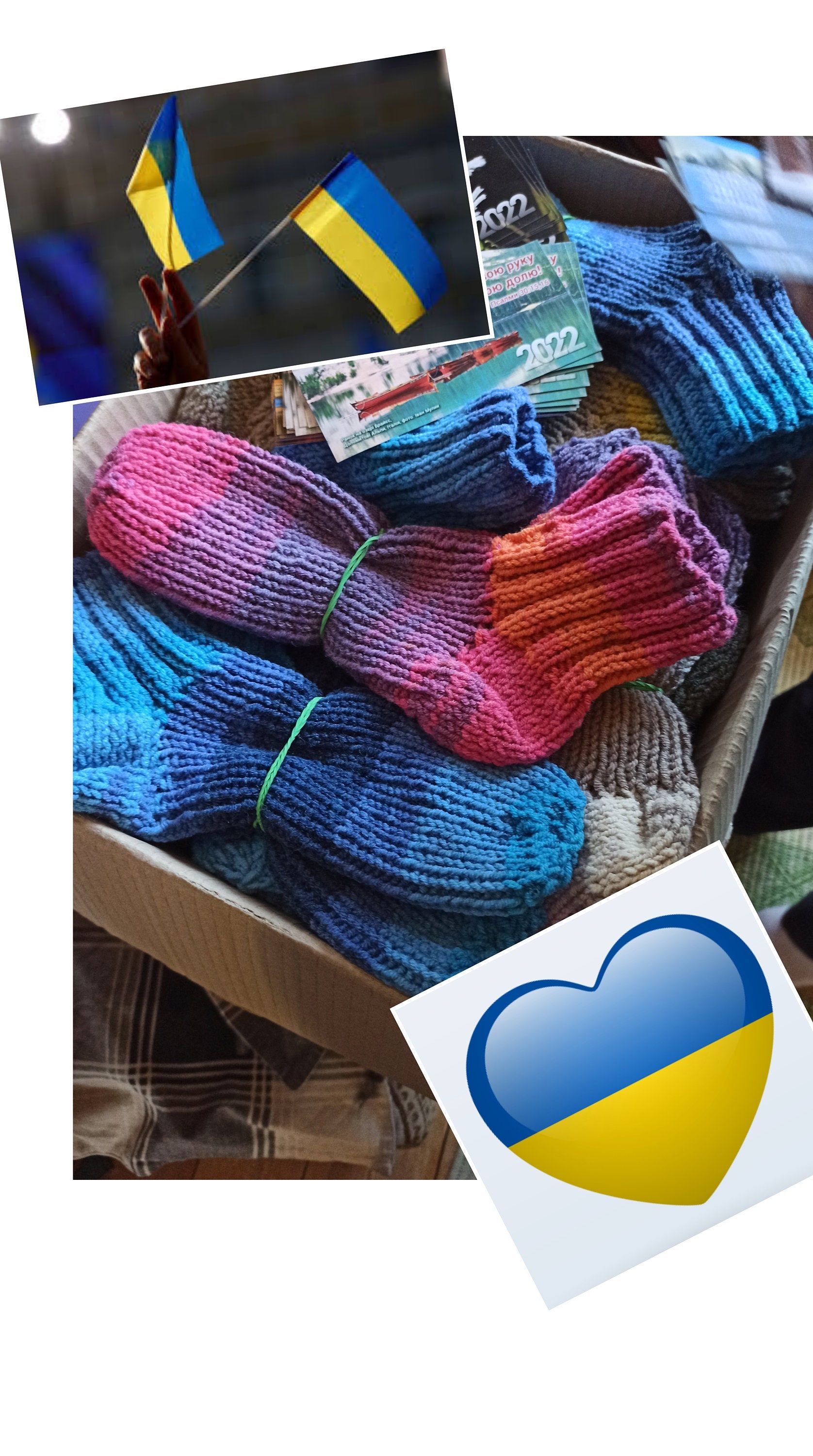 I Am From Ukraine. Glory to the Heroes Knitted Socks. Warm | Etsy