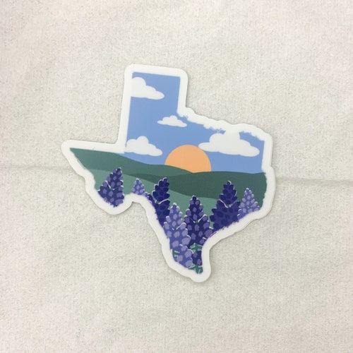 Texas Sticker Vinyl Glossy for Laptop Scrapbook Macbook Phone - Etsy