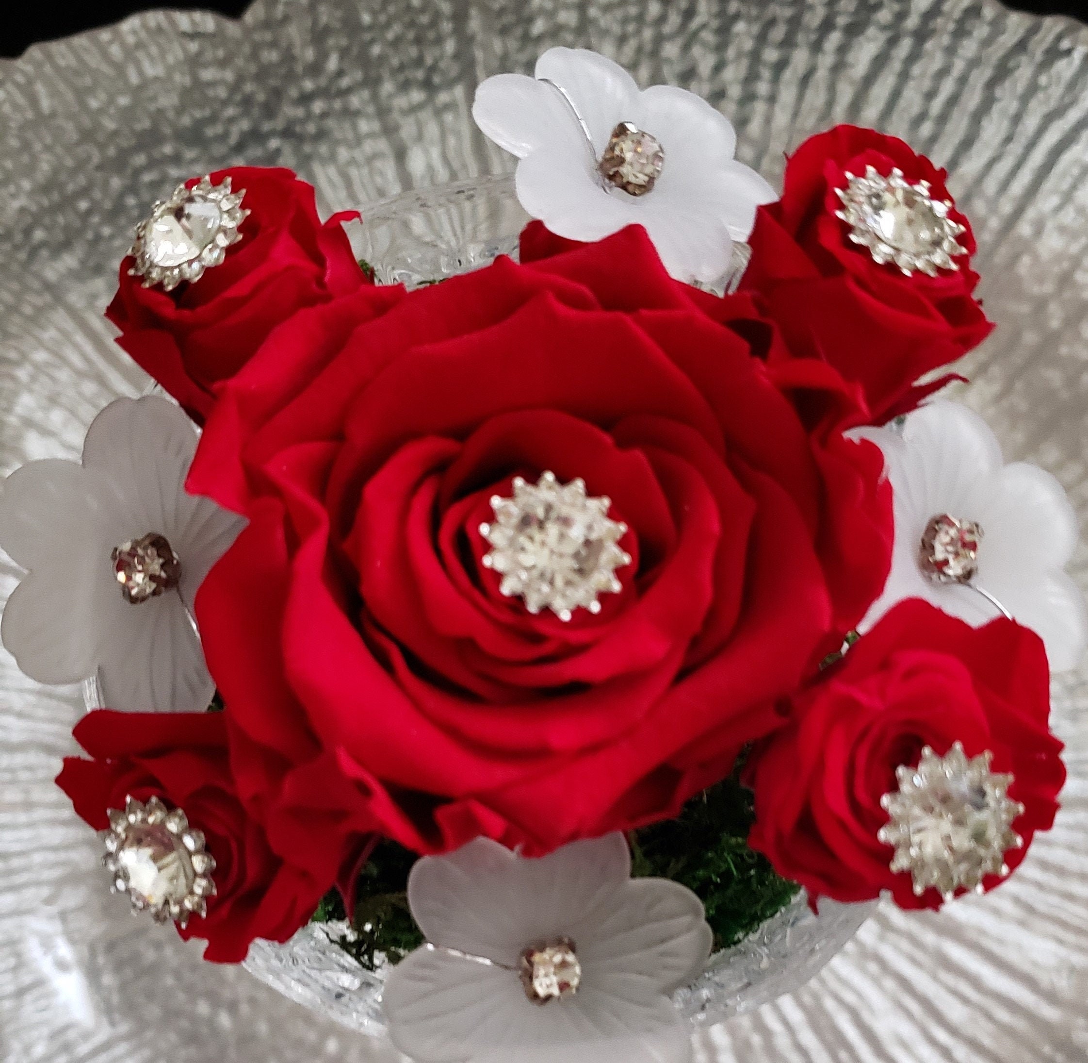 Gift, Roses, Bling, Pearls, Glitter, Rhinestone, Crystal, Waterford ...