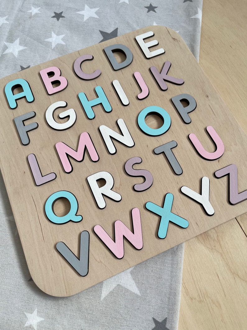 Laser Cut File Baby Alphabet Puzzle SVG, Alphabet Puzzle Digital ...