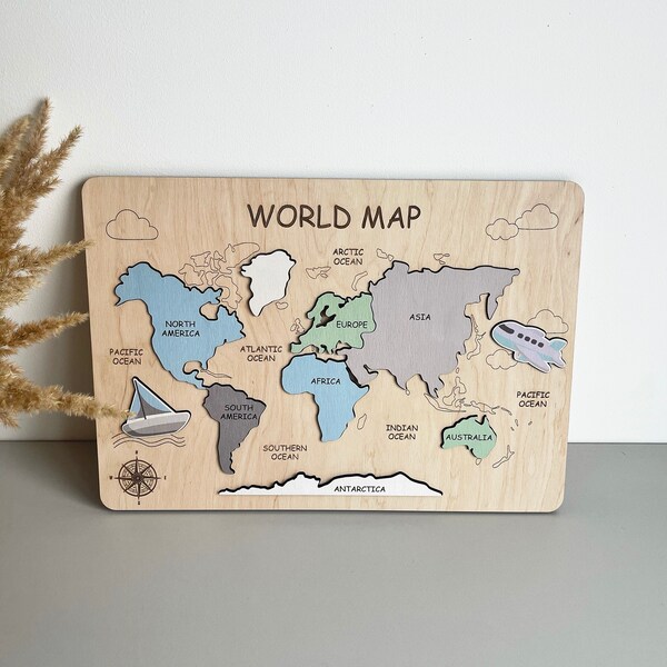 Montessori Map - Etsy
