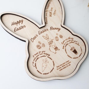 Easter Bunny Tray Svg, Carrot Plate Digital Download Glowforge, Laser ...