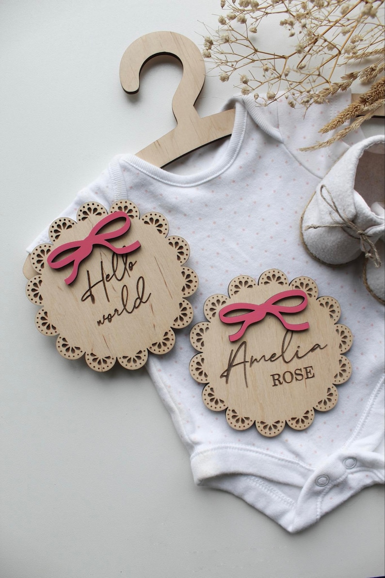 Baby Girl Milestone Cards SVG – Bow Monthly Markers for Newborn Photos ...