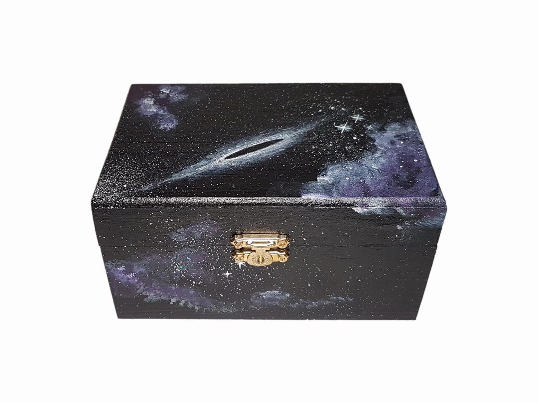 Galaxy Wooden Box • Black Hole Stars - Etsy