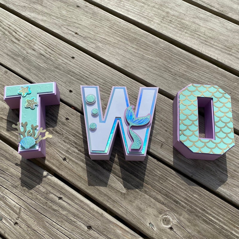 Mermaid Letters - Etsy