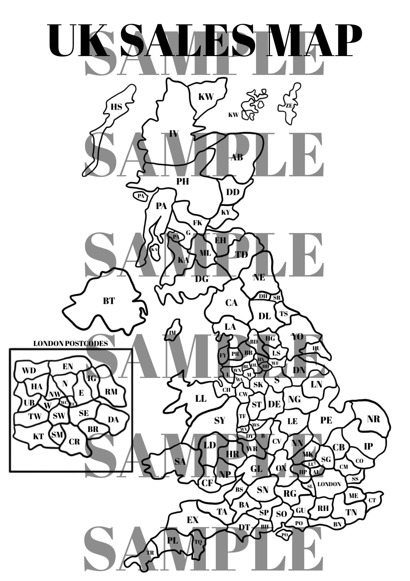 DIGITAL DOWNLOAD UK Sales Map small businesses business | Etsy