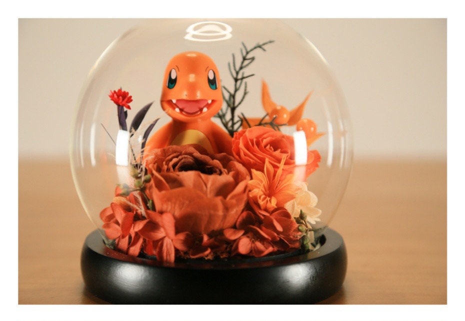 Pokemon Starter Pack Glass Dome With Light Ft. Pikachu, Bulbasaur ...