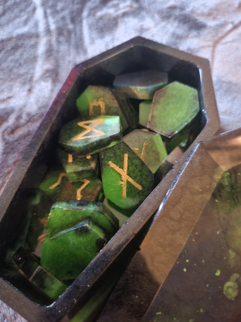 Coffin Runes With Box - Etsy