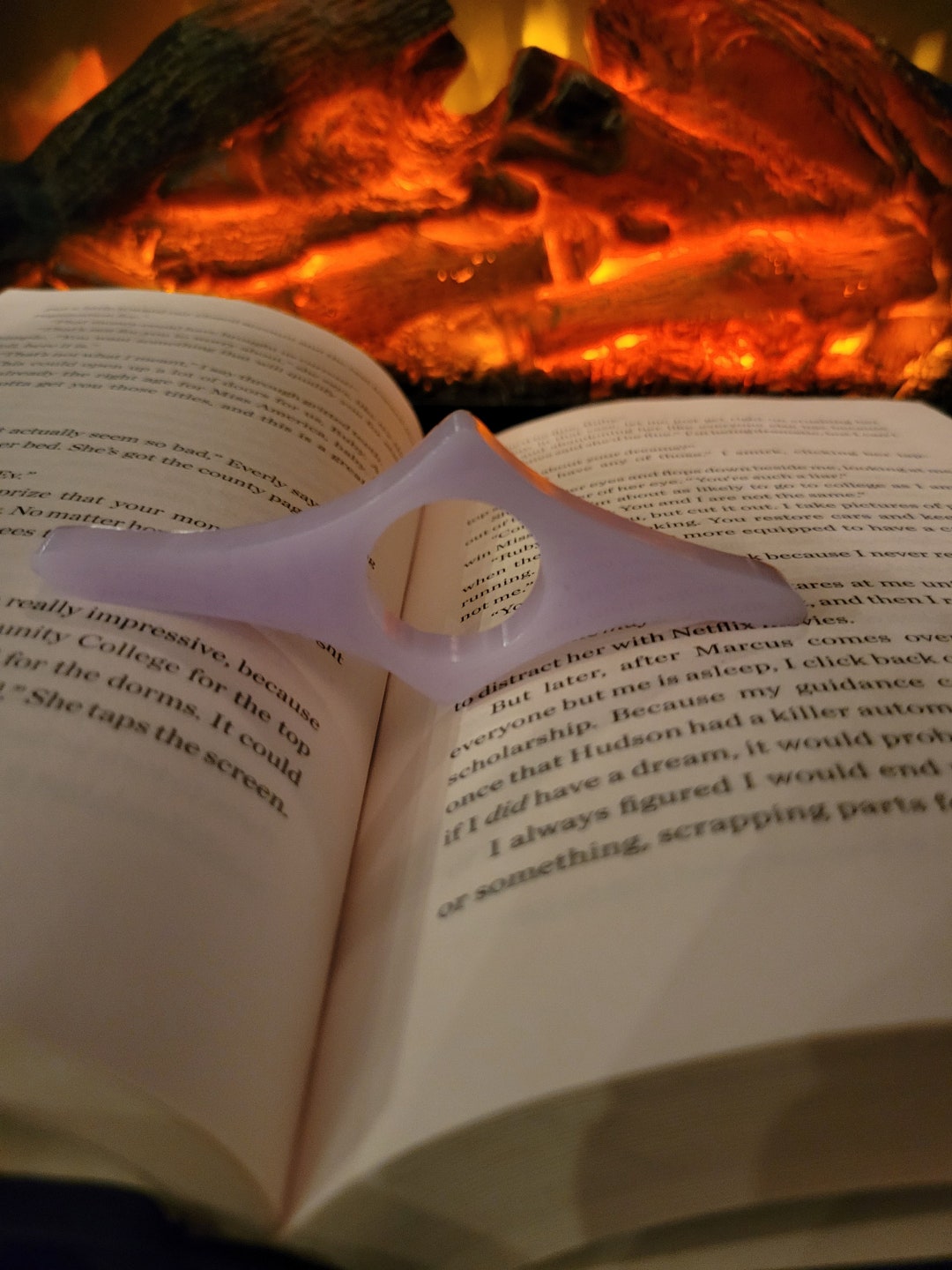 Pastel Purple Resin Book Page Holder - Etsy