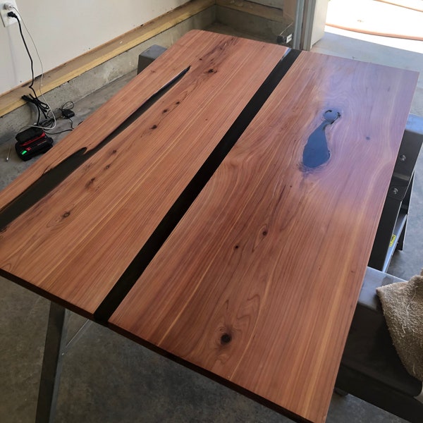 Cedar Epoxy Table - Etsy
