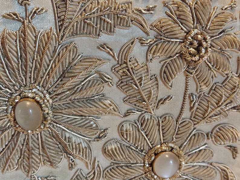 Vintage Purse Satin and Wire Art Evening Bag 1960s RARE - Etsy