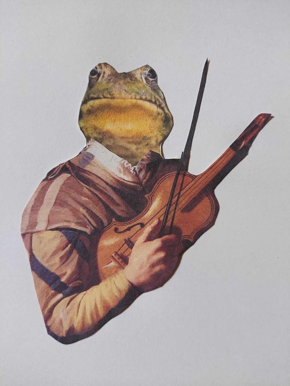 Musician Frog Violin Sticker Glossy Self-adhesive - Etsy