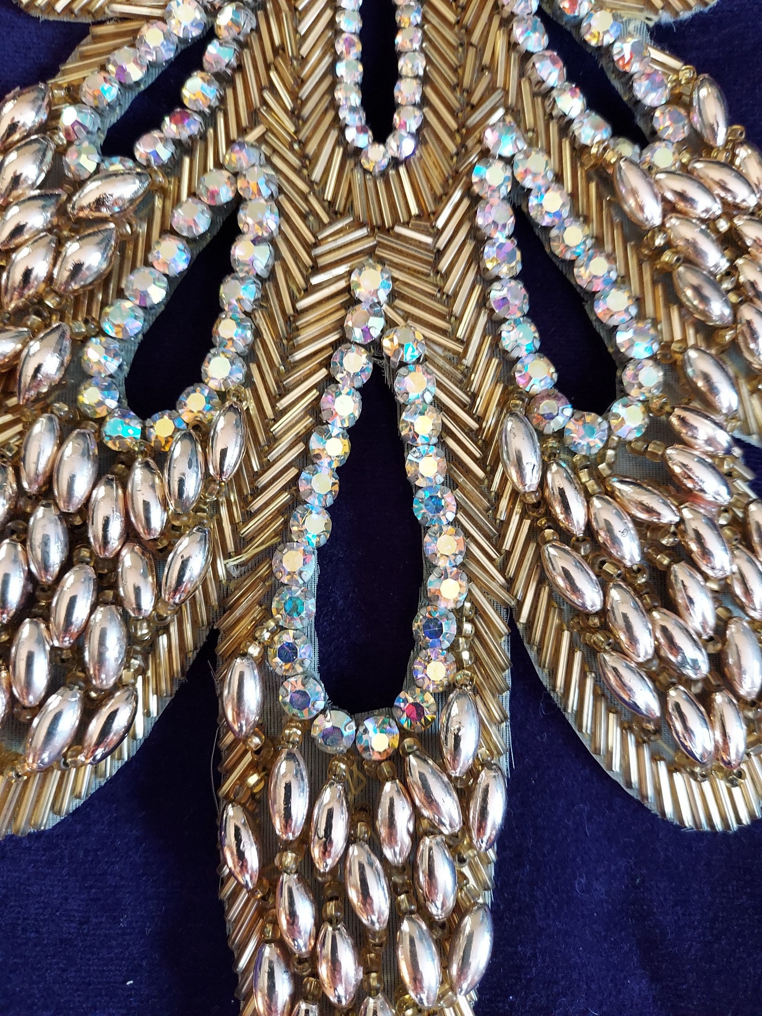 Art Deco Jeweled Collar 1920s Style Fashion Neck Piece - Etsy