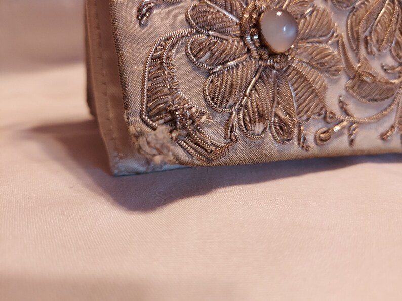 Vintage Purse Satin and Wire Art Evening Bag 1960s RARE - Etsy