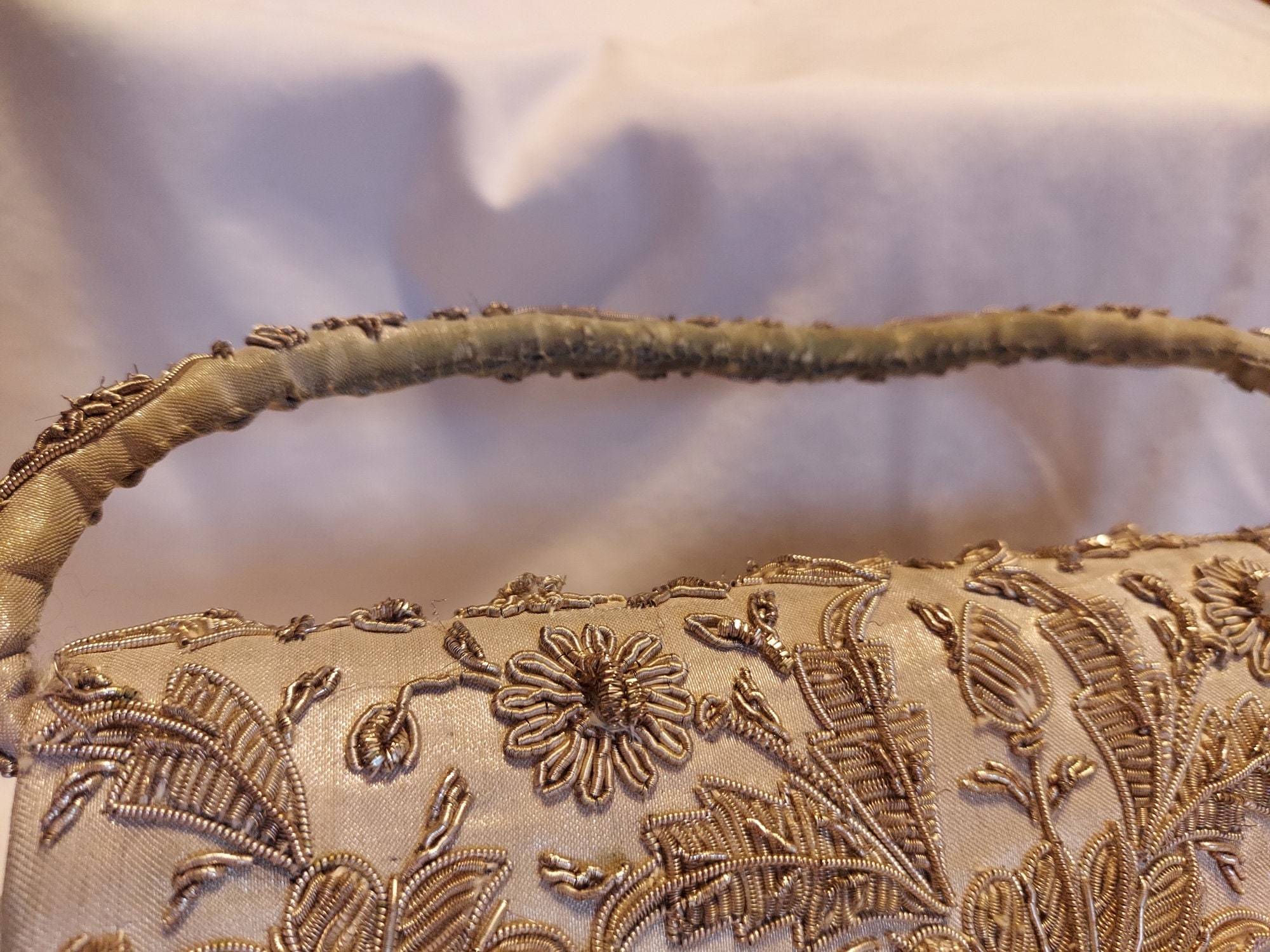 Vintage Purse Satin and Wire Art Evening Bag 1960s RARE - Etsy