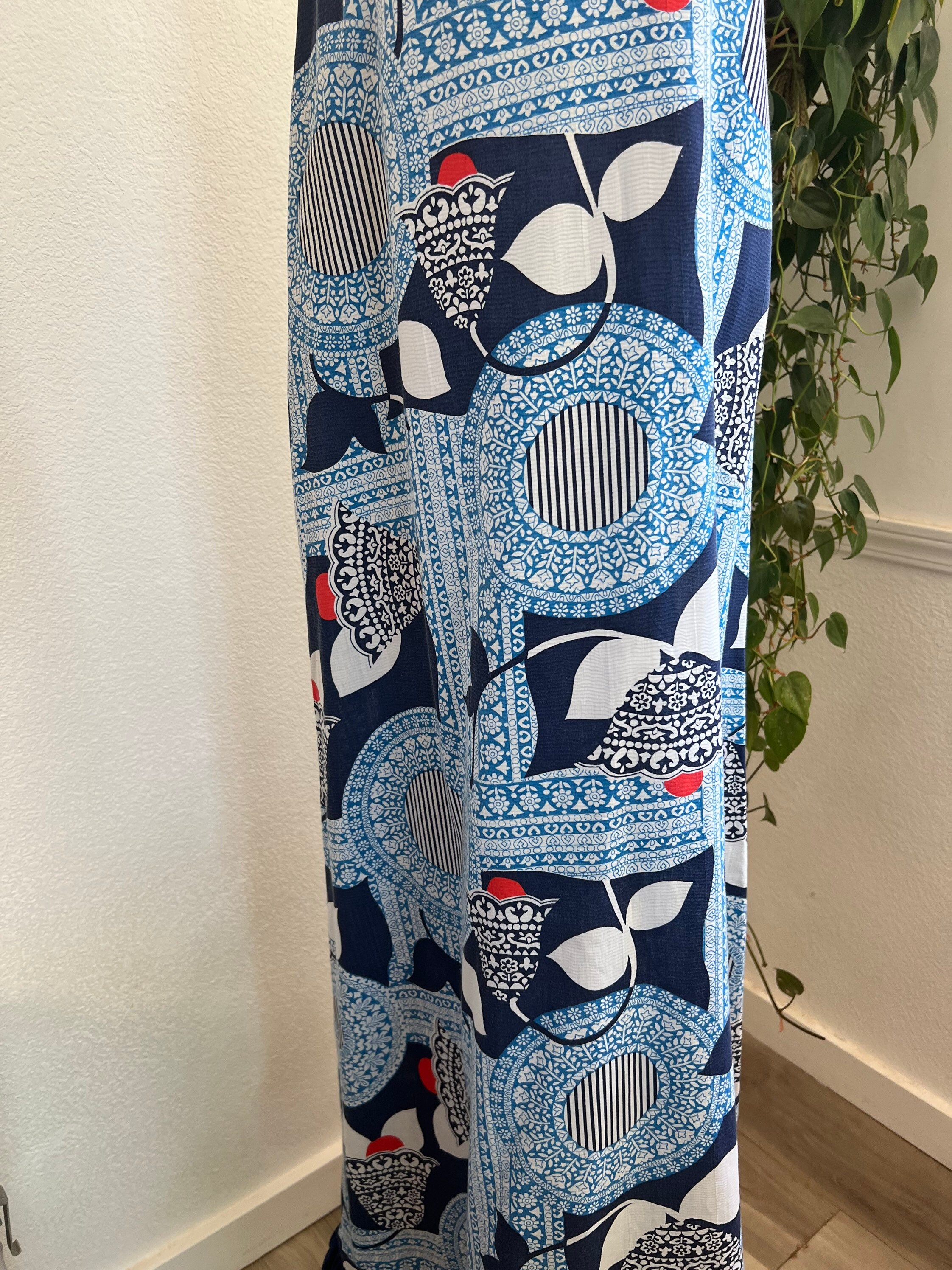 60s Vintage Baba Kea Honolulu Maxi Dress - Etsy